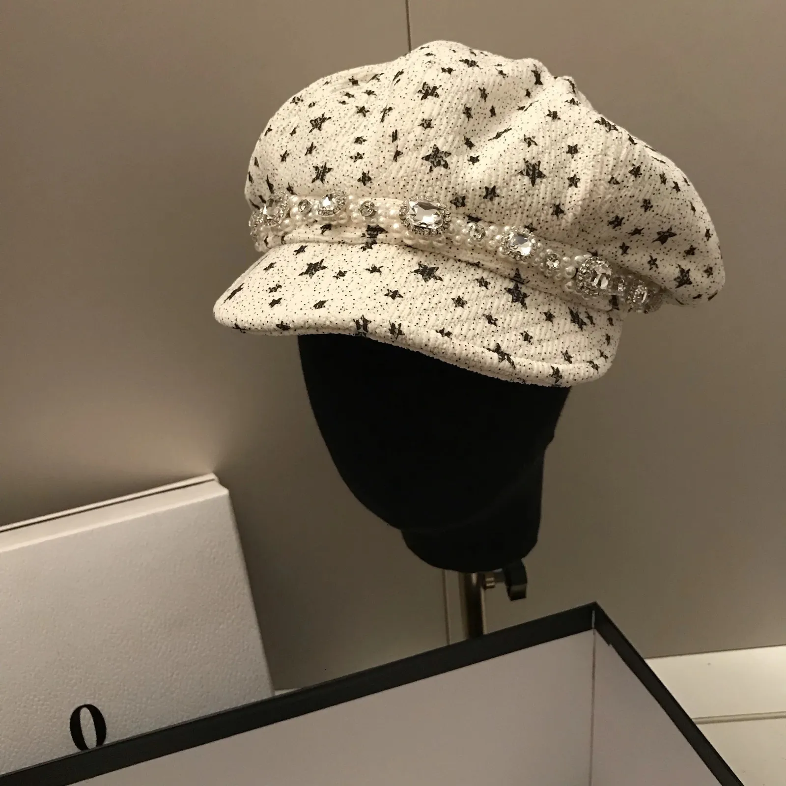 Korean Style Artistic Sweet Star Beret Women's Summer Octagonal Cap ...