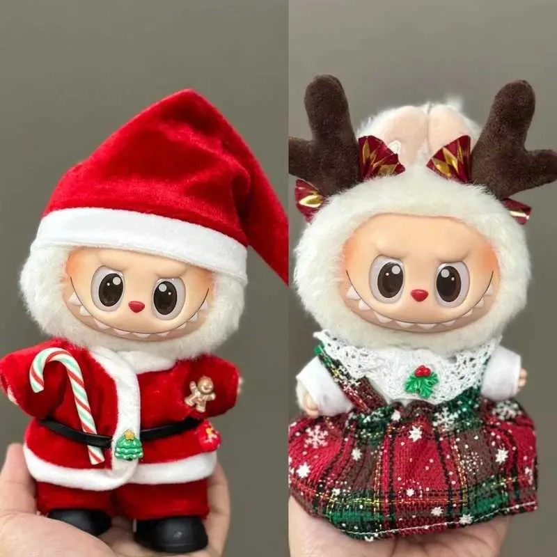 Labubu Accessories: Christmas Deer Clothing Set for V1, V2, V3 Labubu ...