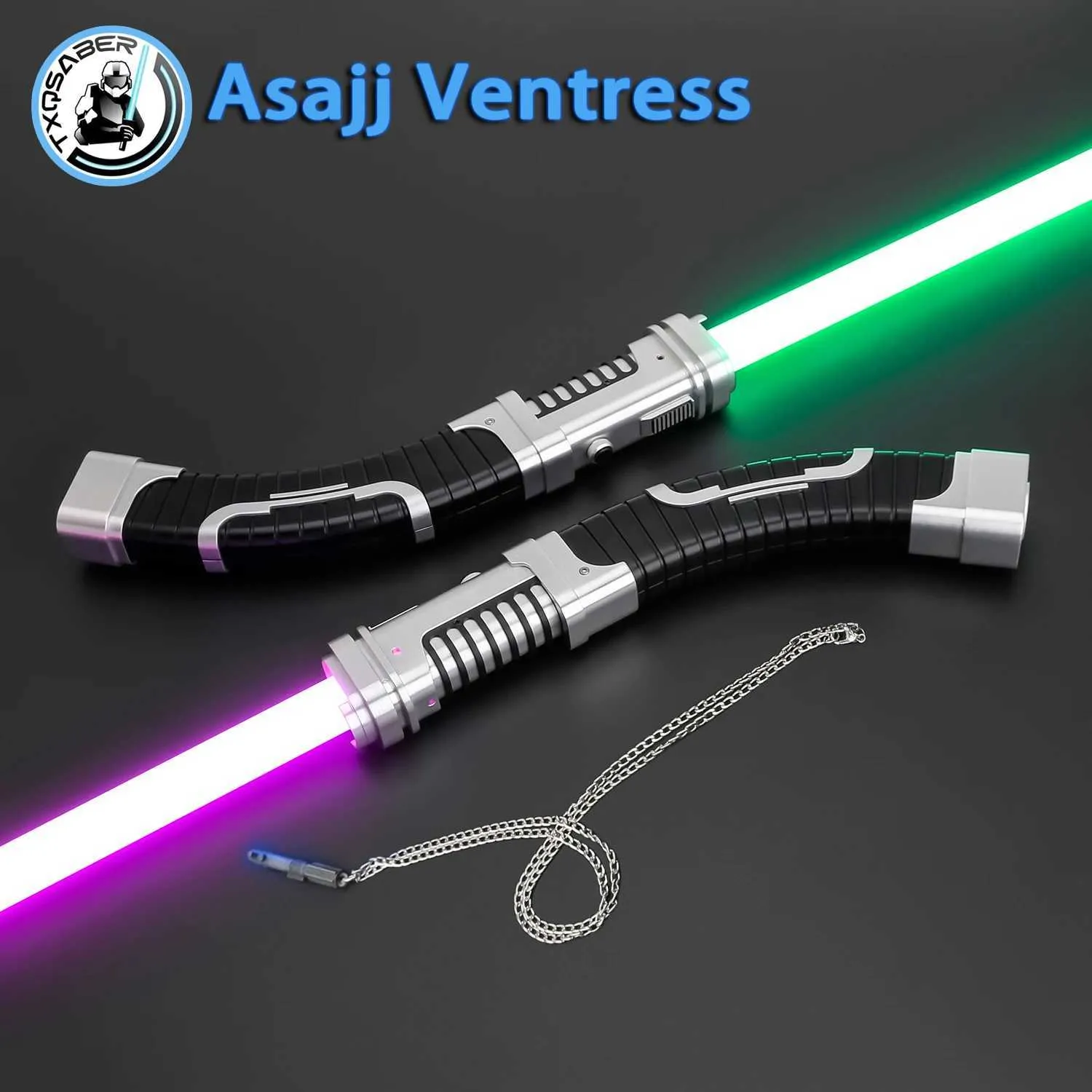 Asajj Ventress TXQSABER Lightsaber RGB Heavy Dueling Premium Neopixel ...