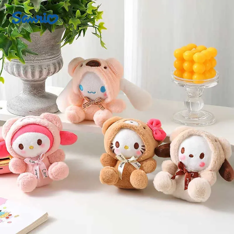 Sanrio Plush Keychain Toy Doll Kawaii Hello Kitty Melody Cinnamoroll ...