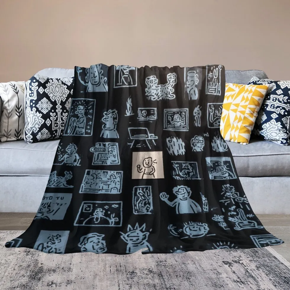 H Designer Horse Blanket Cashmere Throw Vibration Copert Home Travel ...