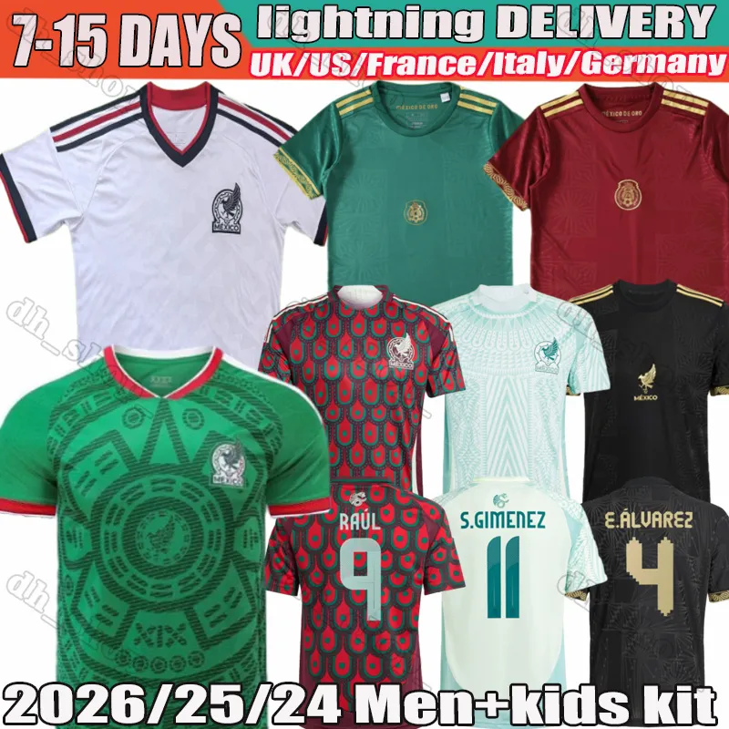 2026 Mexico Mexico Soccer Kit S.GIMENEZ, A.VEGA, RAUL, E.ALVAREZ C ...