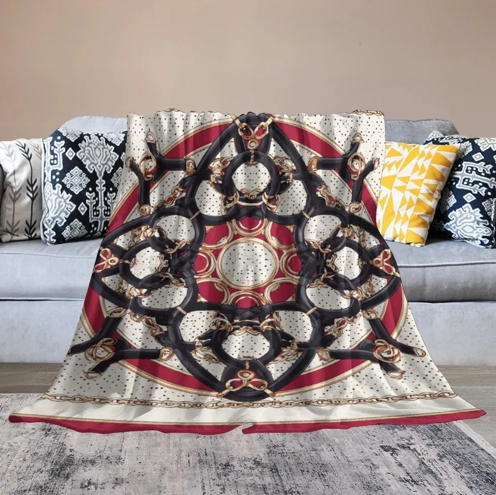 H Designer Horse Blanket Cashmere Throw Vibration Copert for Home ...