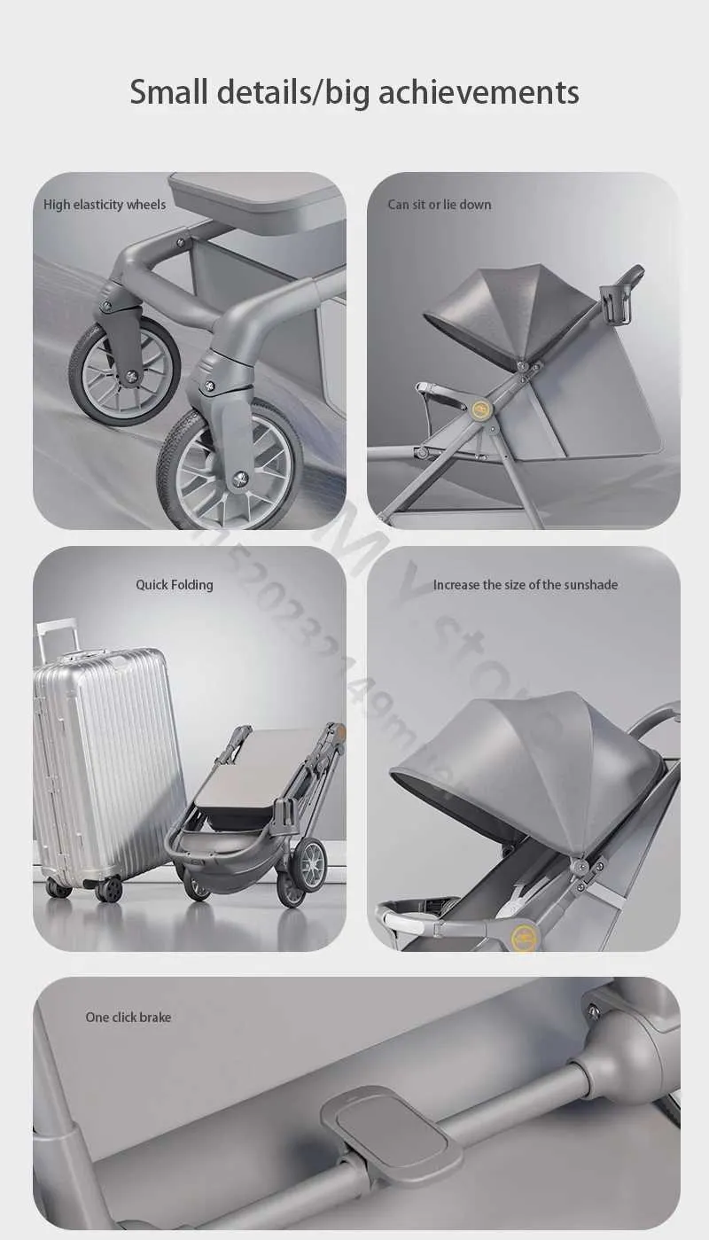 High Landscape One-Click Collection Baby Stroller, Convertible ...