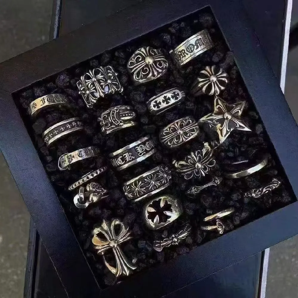 Designer S925 Thai Silver Chrome Cross Rings ... From Mixixi, $5.18 ...