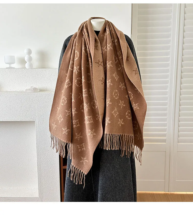 Designer Scarf 2025 New Fashionable High Quality Women's Double Sided ...