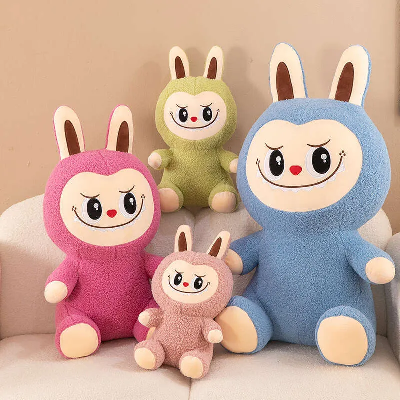Labubu Plush Toy Bubble Matt Doll Girl Colorful Stuffed Animal Pillow ...