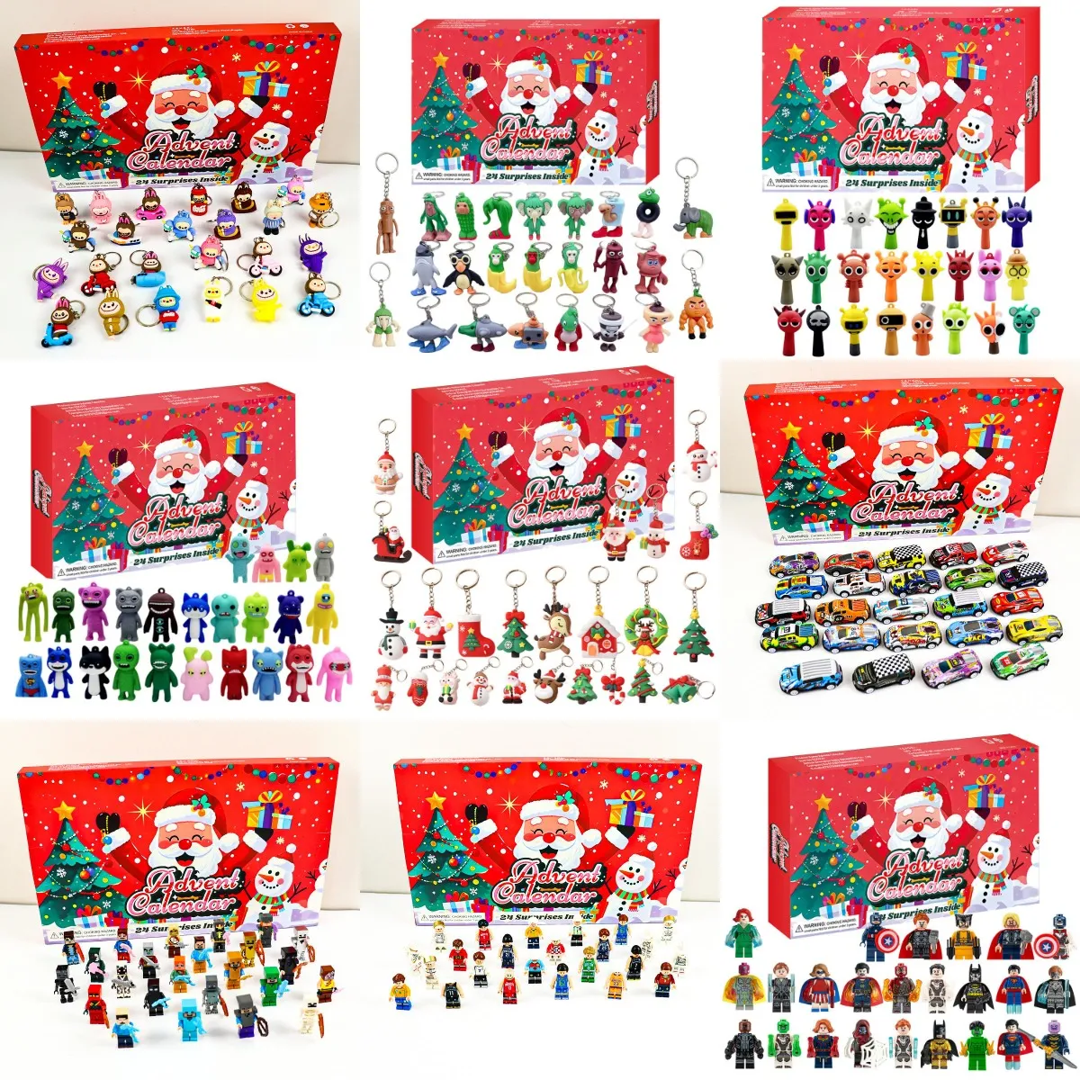 Christmas Countdown Calendar Blind Box: Multi-Style Children's Gifts ...