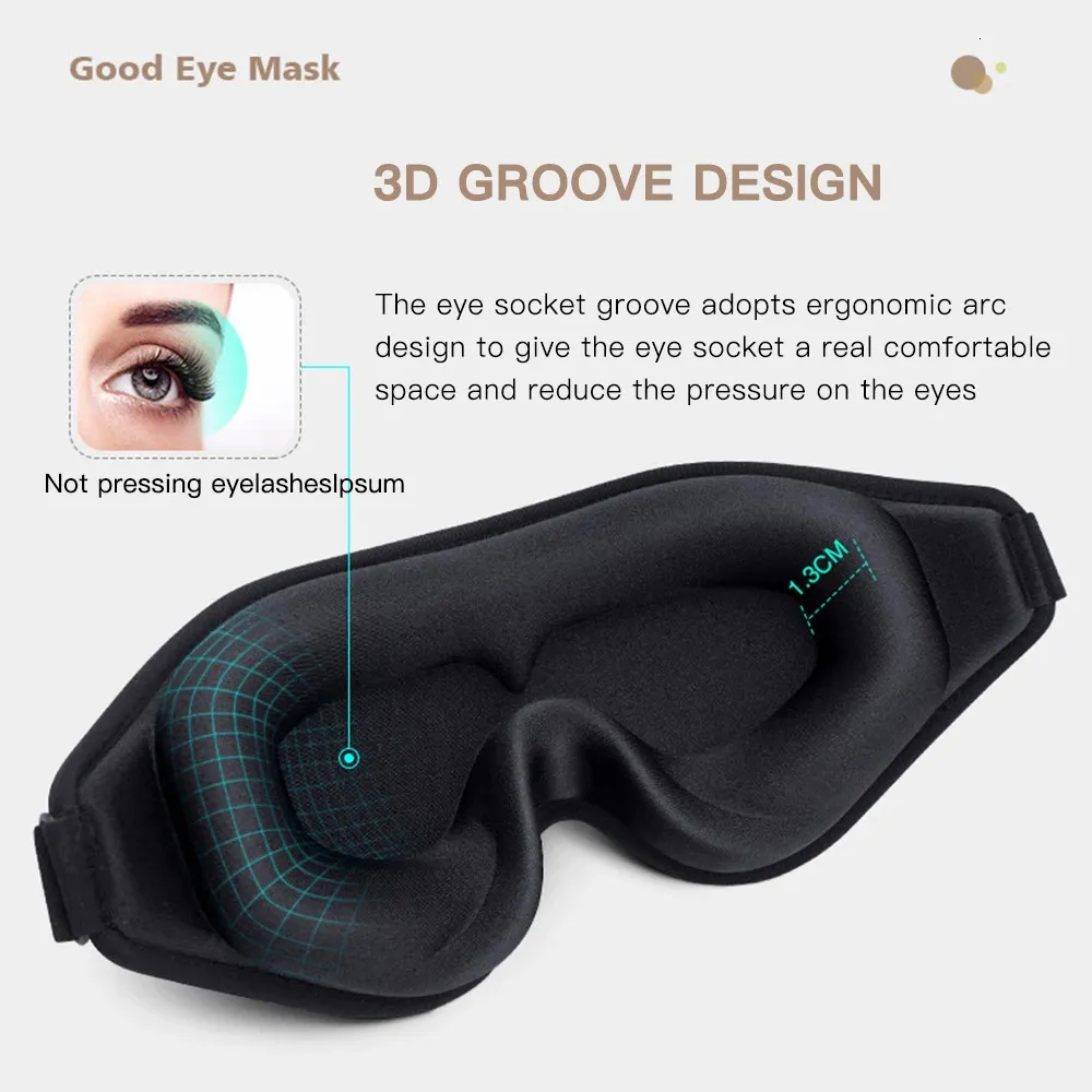 3D Sleep Mask Natural Sleeping Eye Mask Comfort Three Dimensional ...