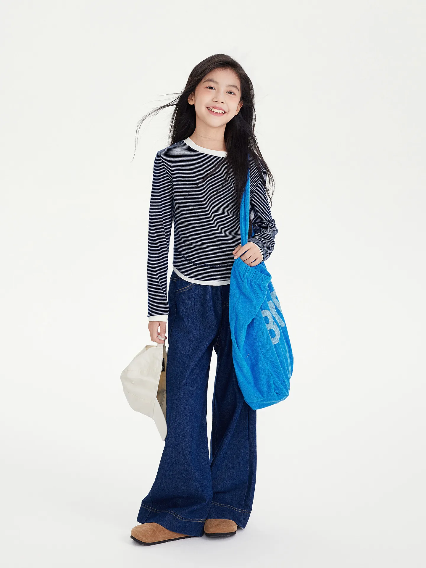 Korean Style Wide Leg Paige Pants Womens For Girls Loose Straight Fit ...