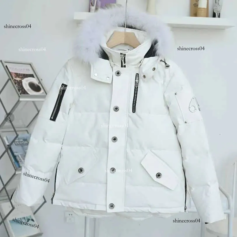 Designer Men's Winter Moose Down Down Jacket Thickened Puffer Coat For ...