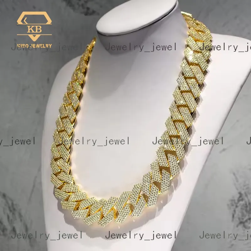 Fully Iced Out 24mm Cuban Link Chain Prong Setting... From Jewelry ...