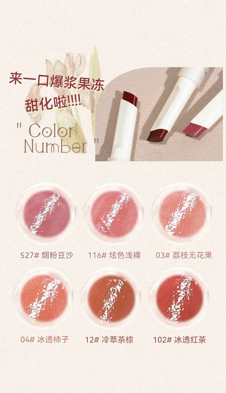 Mirror Light Lipstick Water Gloss Crystal Jelly Transparent Lip Gloss ...