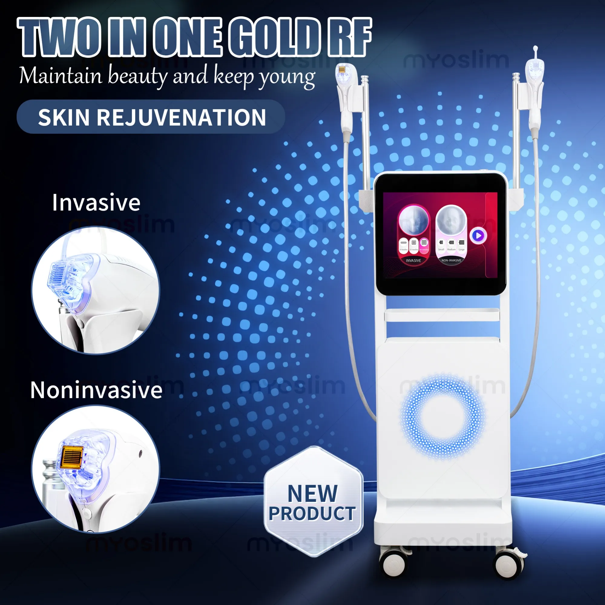 Microneedle Rf Beauty Device Deep Rf, Lifting And Firming Anti Wrinkle ...