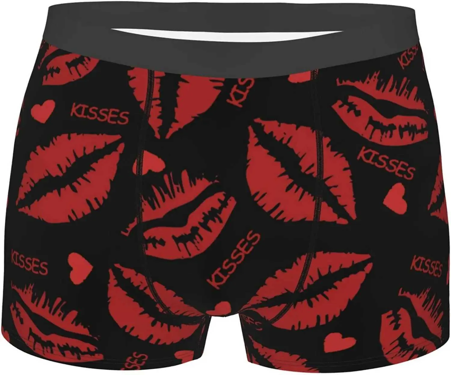 Lip Kiss Mens Boxer Briefs Crab Boxer Shorts Soft Breathable Stretch ...