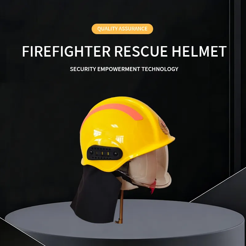 Durable Firefighter Rescue Helmet with Protective Face Shield for ...