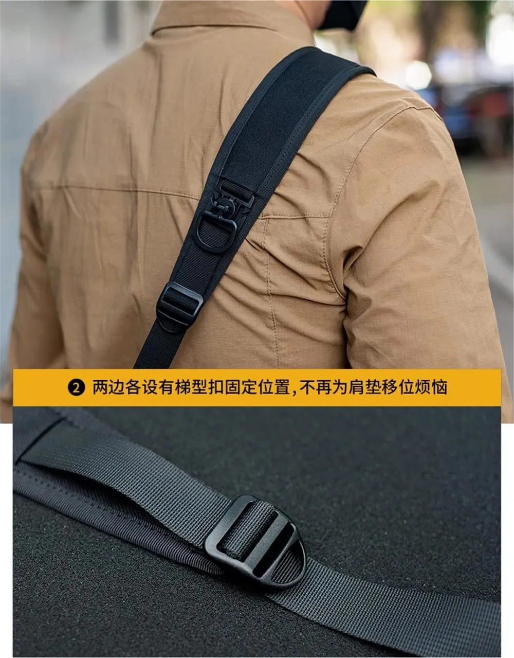 2025 Techwear Tactical Shoulder Strap: Quick Release Adjustable ...