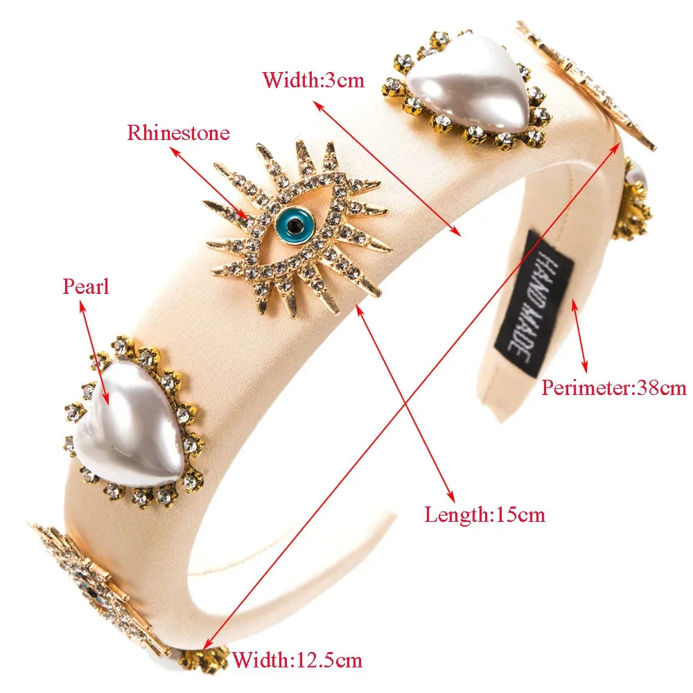 Baroque Love Pearl Hairband with Devil's Eye Diamond - High Quality ...