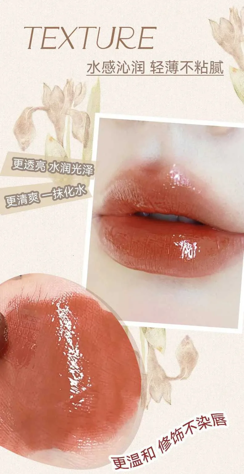 Mirror Light Lipstick Water Gloss Crystal Jelly Transparent Lip Gloss ...