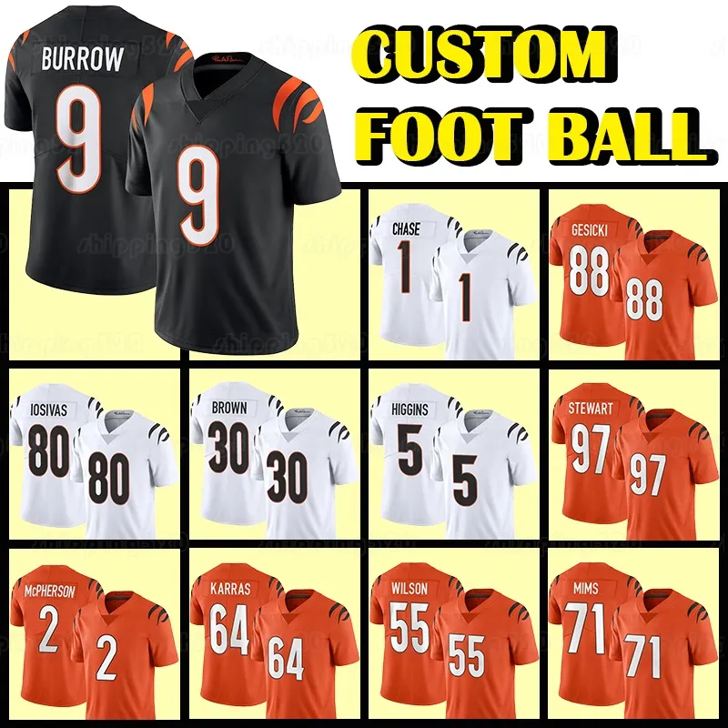 Joe Burrow #9, Ja'Marr Chase #1, Tee Higgins #5, Evan McPherson #2, Sam ...