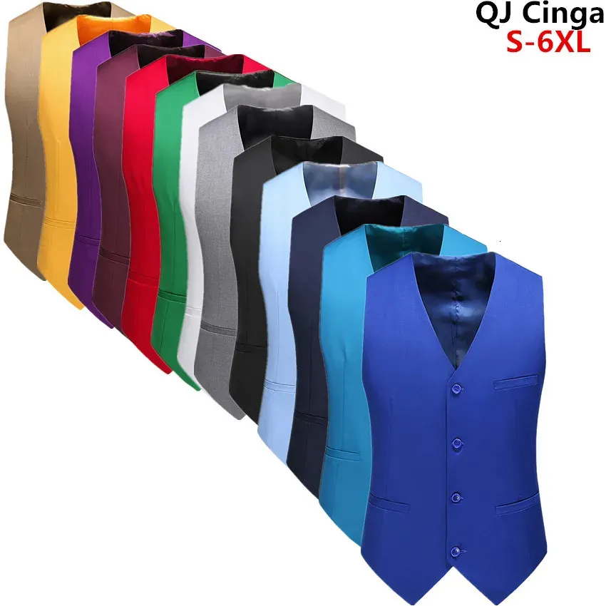 Royal Blue Vest Waistcoat Men 2025 Slim Fit V Neck Dress Vests Mens ...