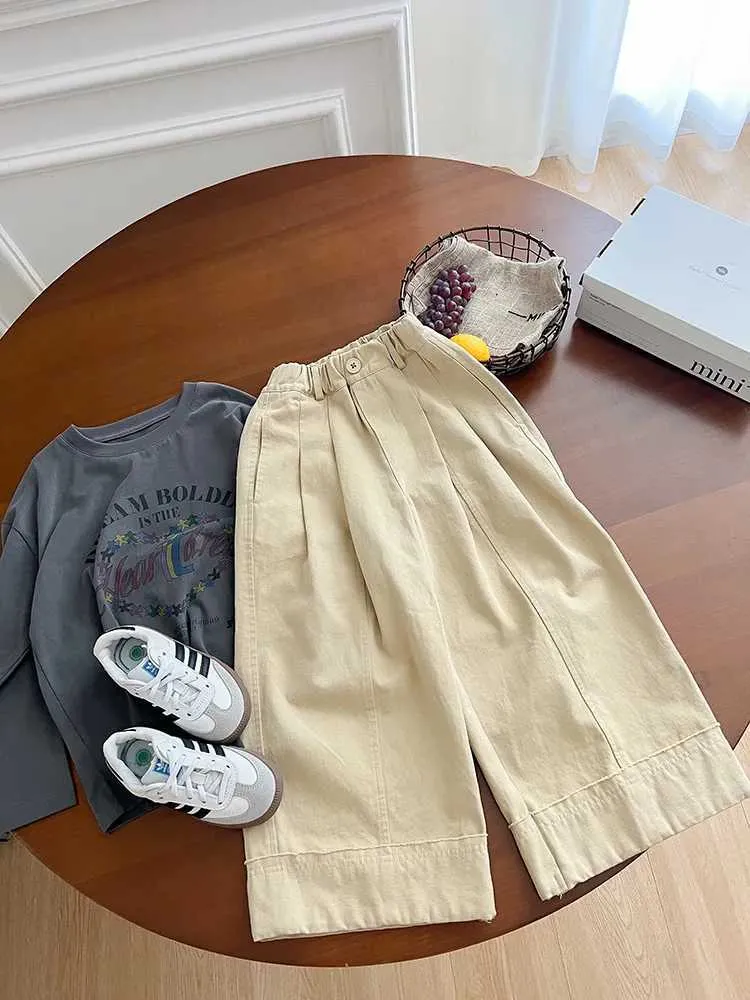 Children's Fashionable Straight Leg Pants: New Autumn Trend, Solid ...