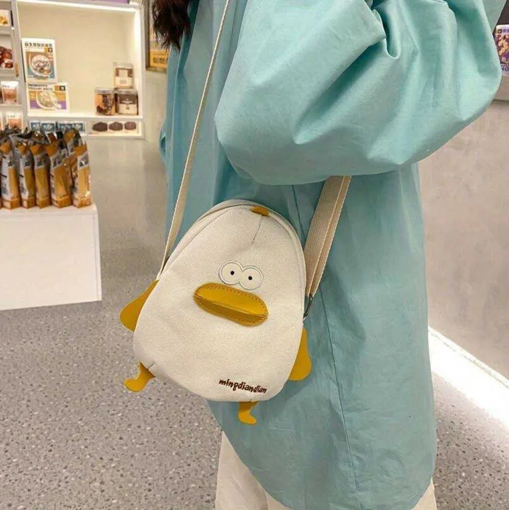 2025 Cute Cartoon Chicken Canvas Crossbody Cute Makeup Bags For Women ...