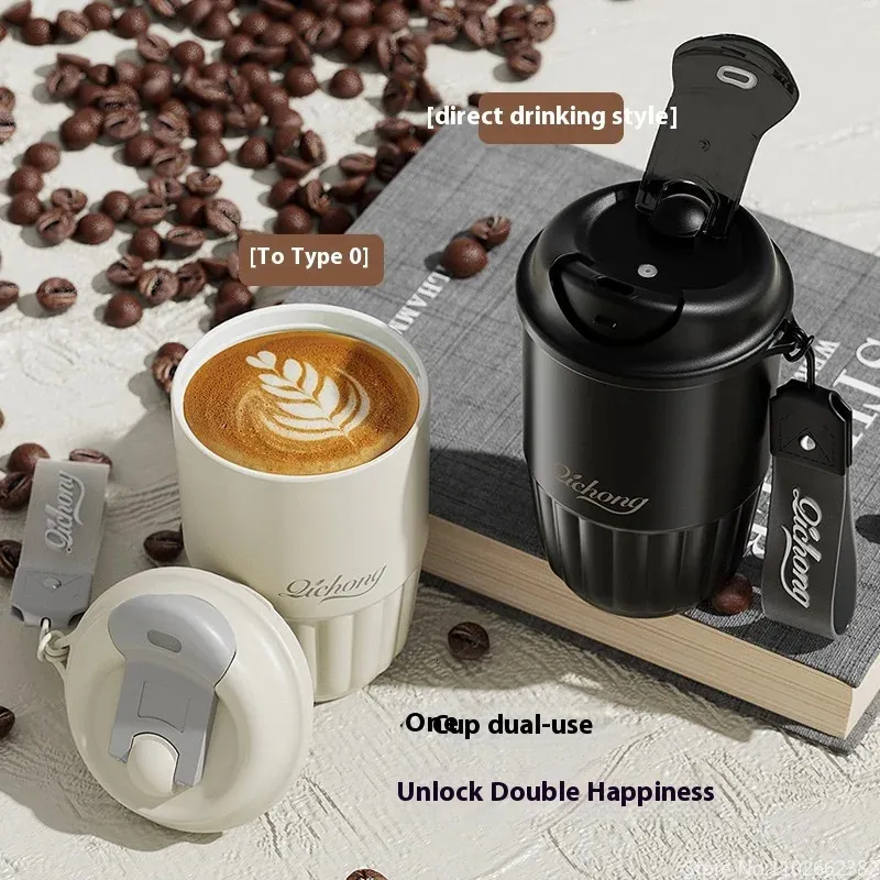 Ceramic Liner Thermos Coffee Cup Travel Mug, 410ml, Vacuum Insulated ...