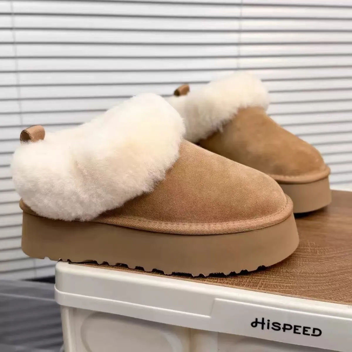 Woman Tatz Tazz Tasman Platform Snow Boots Height Increasing Cozy Plush ...