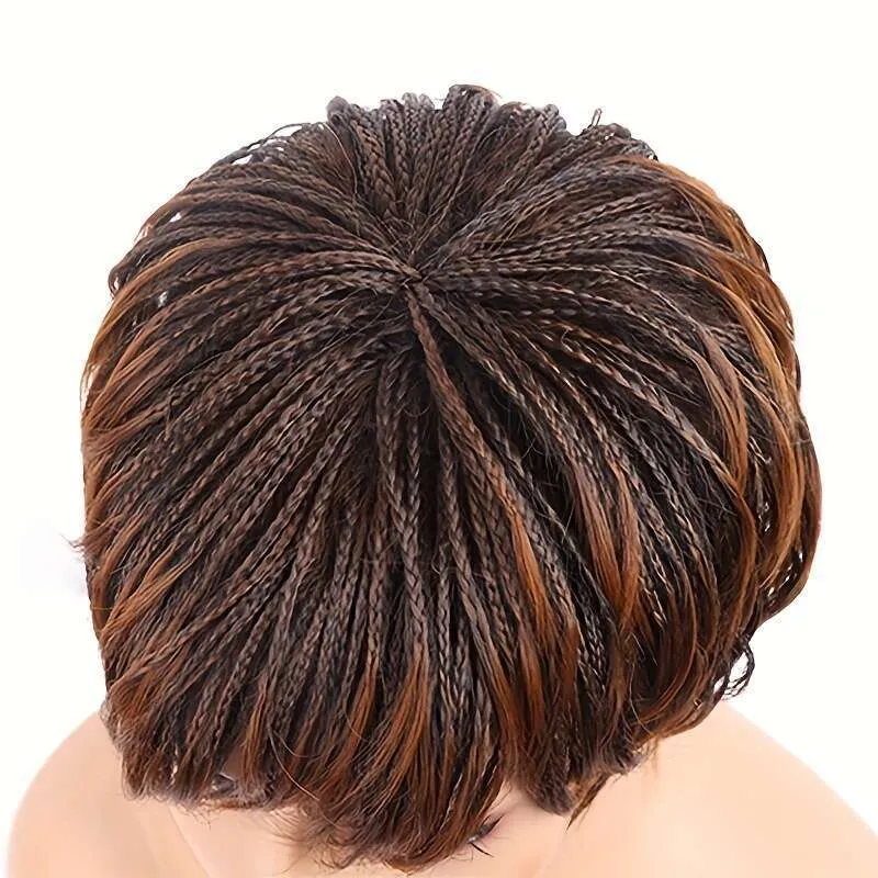 Natural Looking Short Pixie Cut Wig With Bangs For Women - Synthetic ...