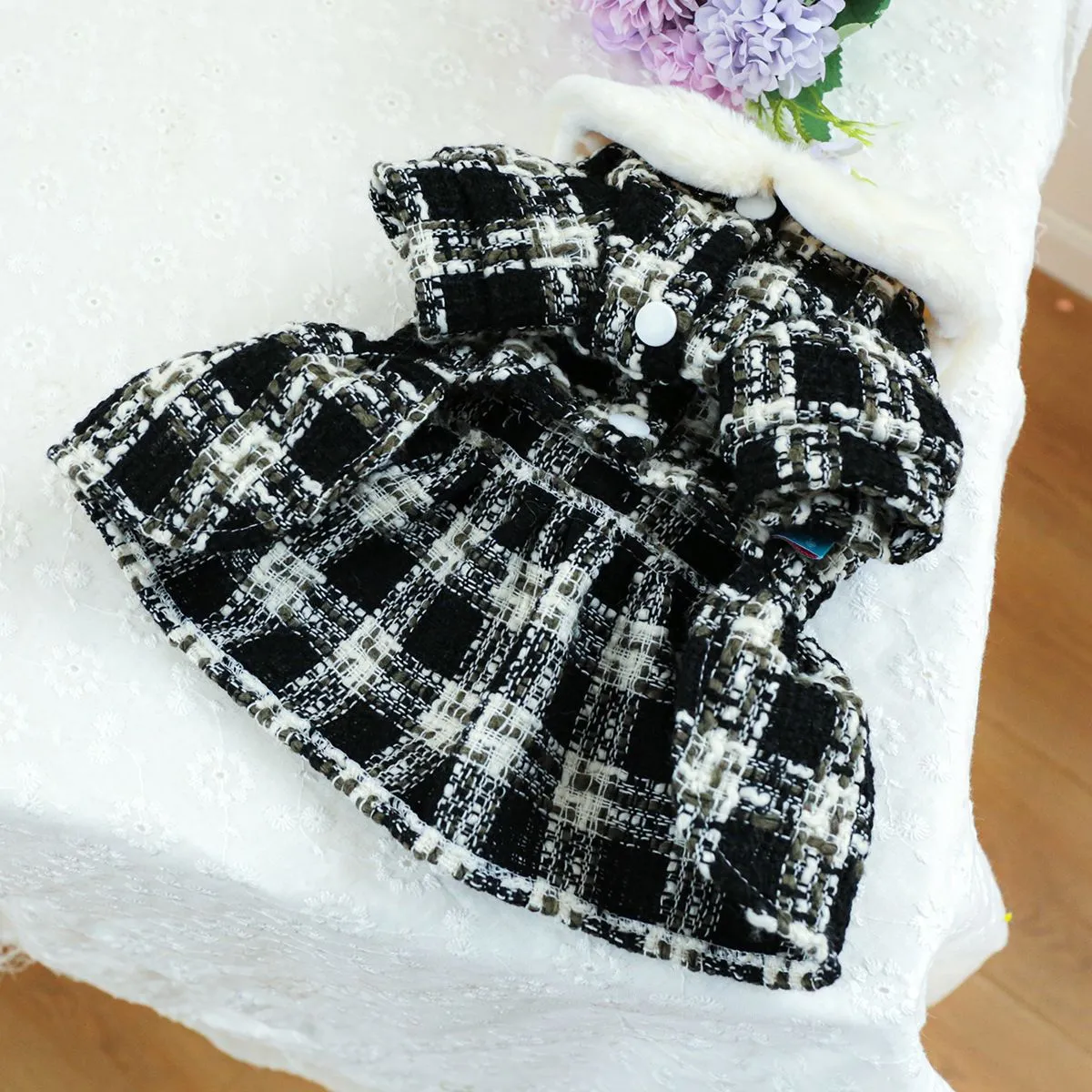 Pet Clothes Apparel for Large Dog Breeds Snap Closure Polyester Floral ...