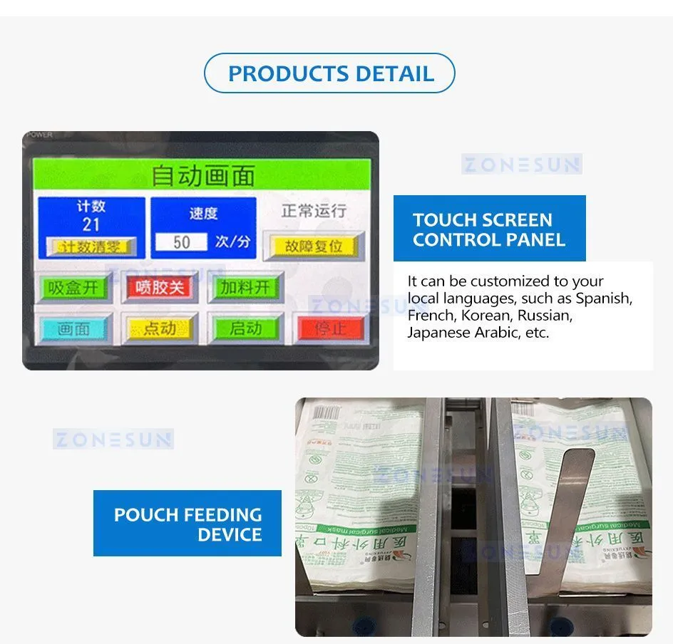 Zonesun ZS-HYS200A Horizontal Automatic Bagging Machine for Product ...