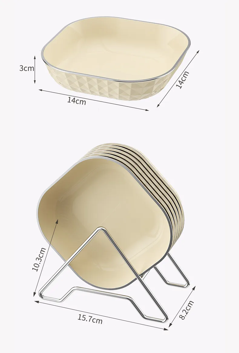 Butter Bone Plate Household Dinner Snack Plate Dim Sum Dried Fruit ...