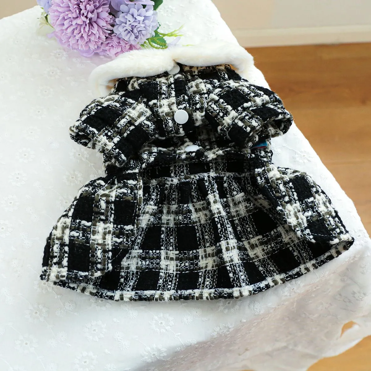 Pet Clothes Apparel for Large Dog Breeds Snap Closure Polyester Floral ...