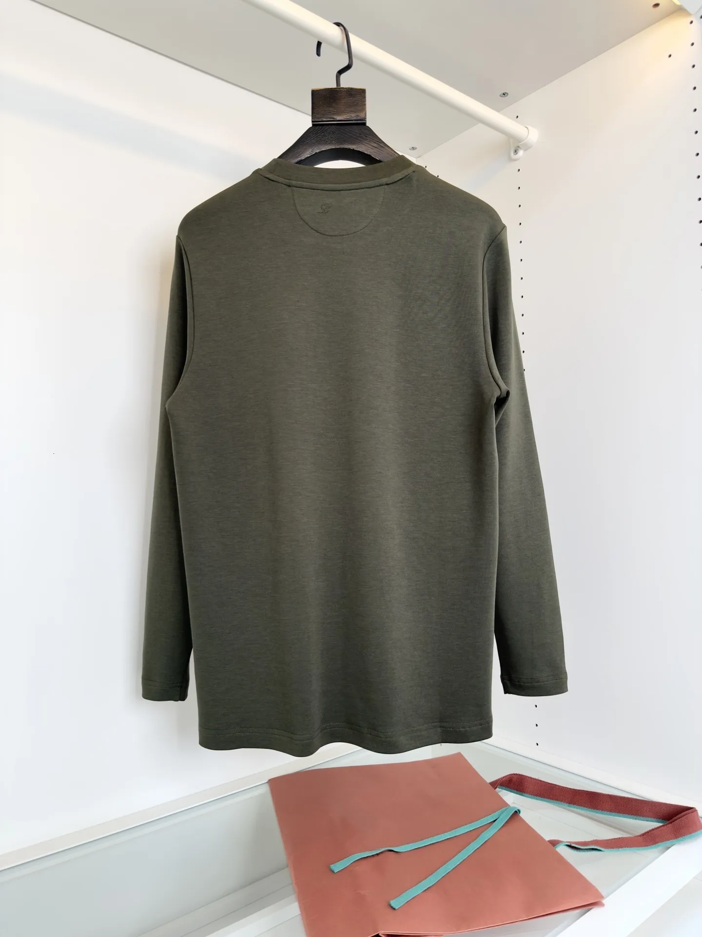 Italy Lp Men's Clothing Warm Solid Color Crew Neck Base Shirt Long ...