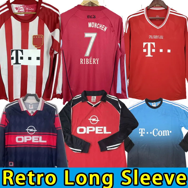 Long Sleeve Bayern Munich Retro Jerseys Final ELBER Zickle EFFENBERG ...