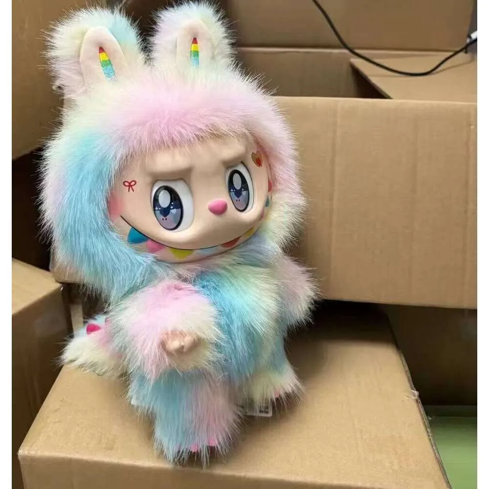 High Quality 38cm Labubu Custom Edition Rainbow Sweetheart Medium-Sized ...