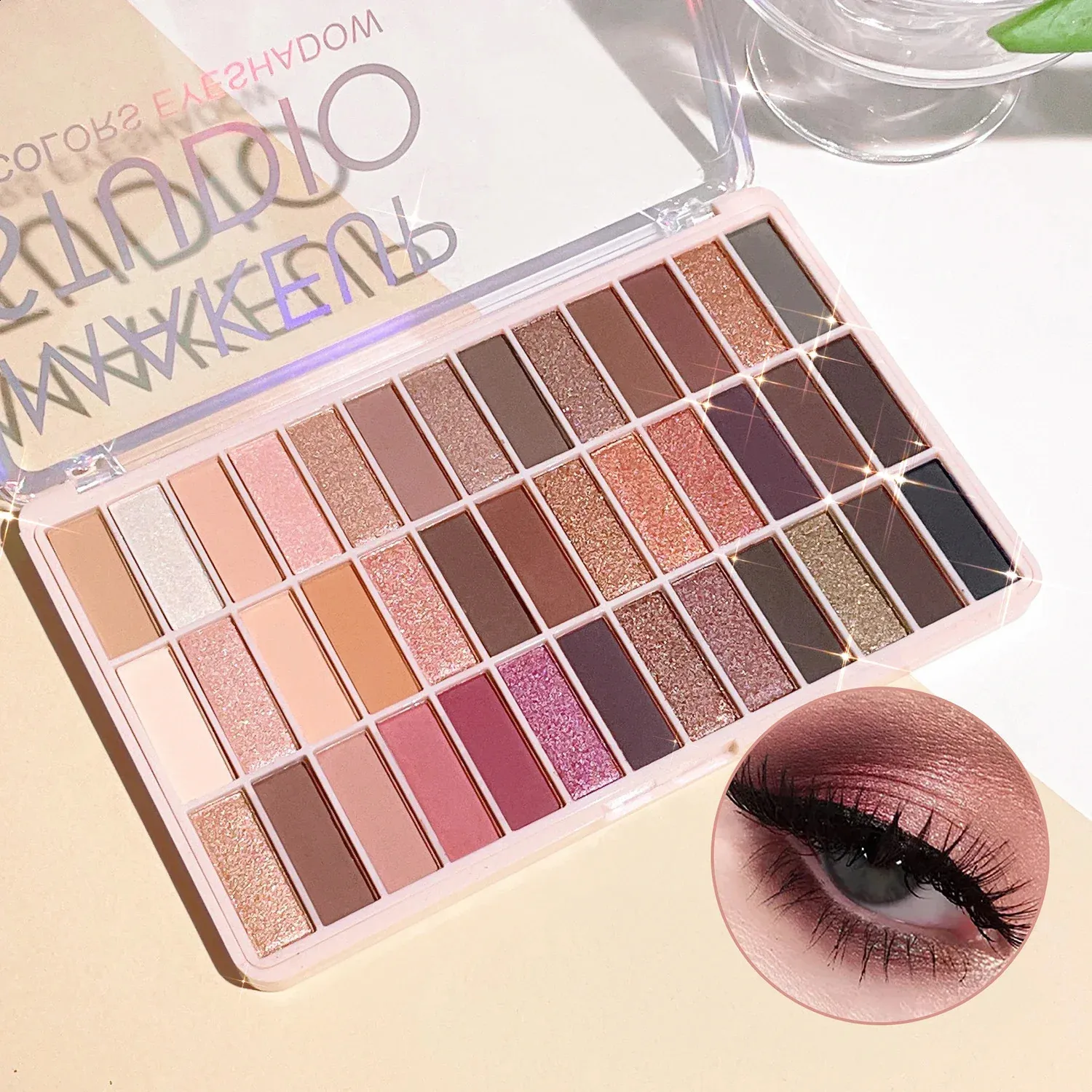 Eyeshadow Palette - Stage Makeup, Pearlescent, Matte, Sequin, and Fine ...