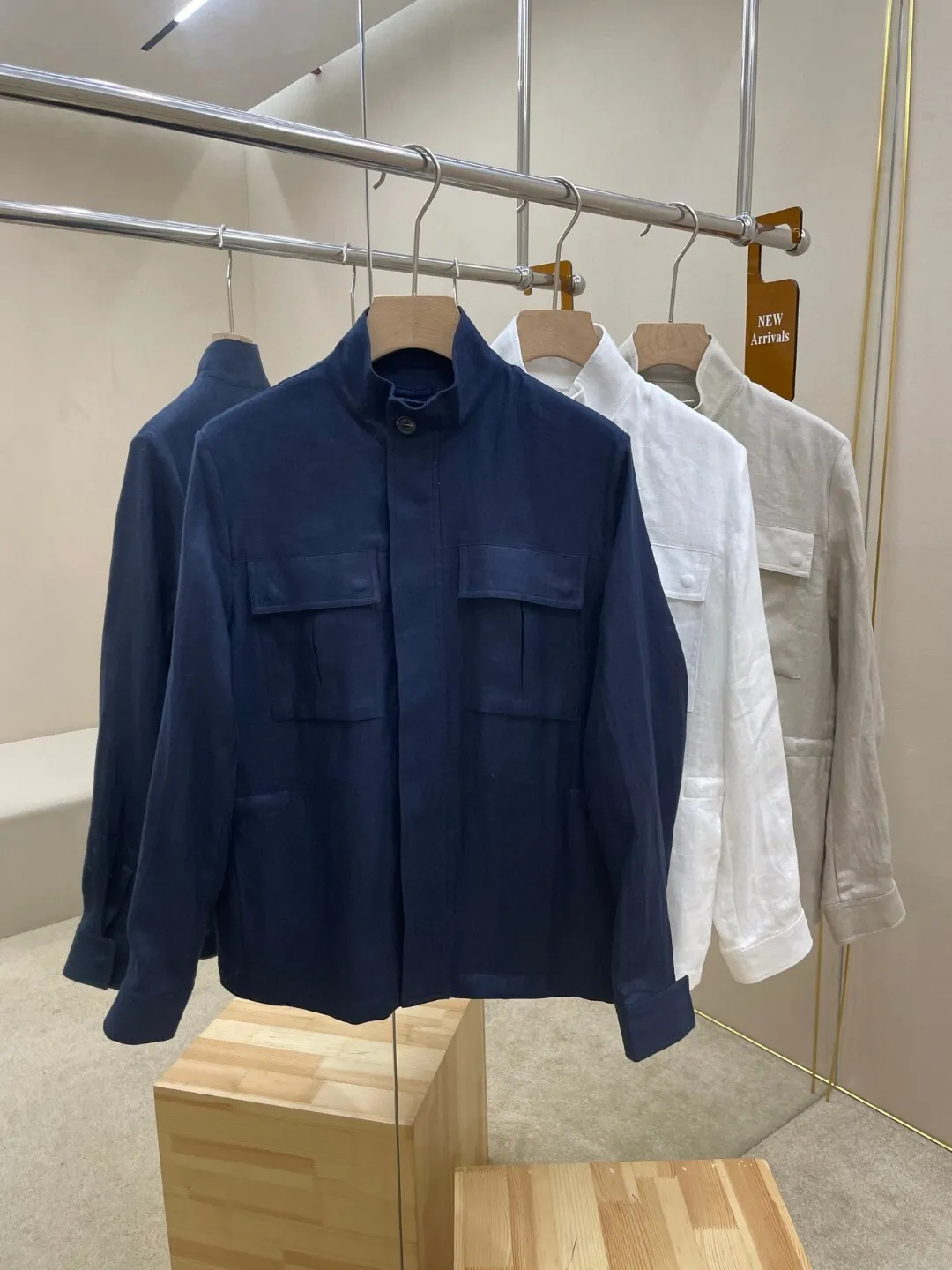 Italian Style Men's Linen Multi-Pocket Shirt Collar Jacket from Dhgate ...