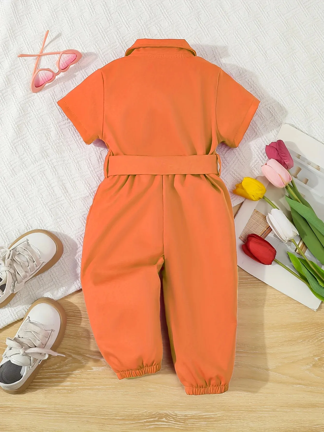 Cute Baby Girl Summer Short-Sleeved One-Piece Casual Outdoor Simple One ...