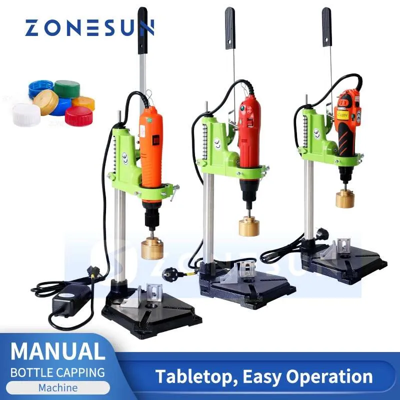 ZONESUN ZS XG80W Semi Automatic Bottle Capping Machine For E Juice ...