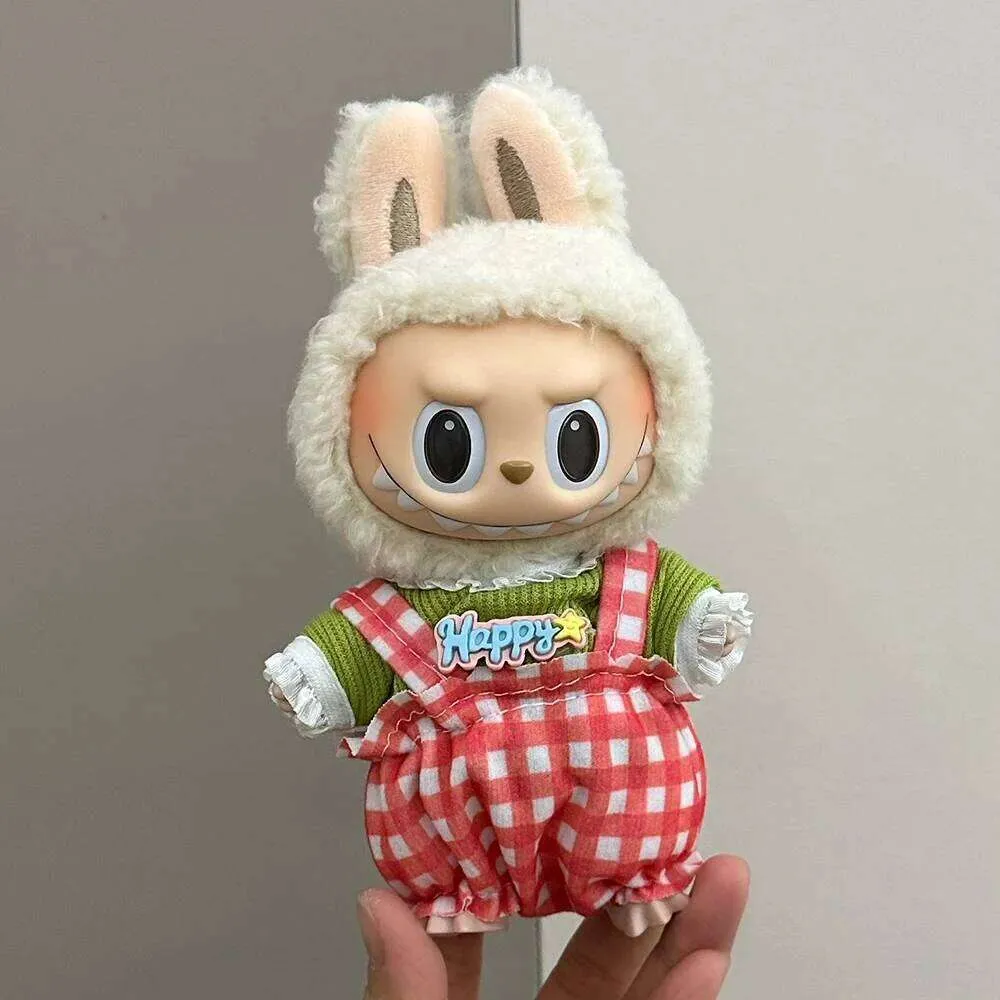 17cm Labubu V1 V2 Idol Doll Cute Decoration Aron Clothing Gift Set ...