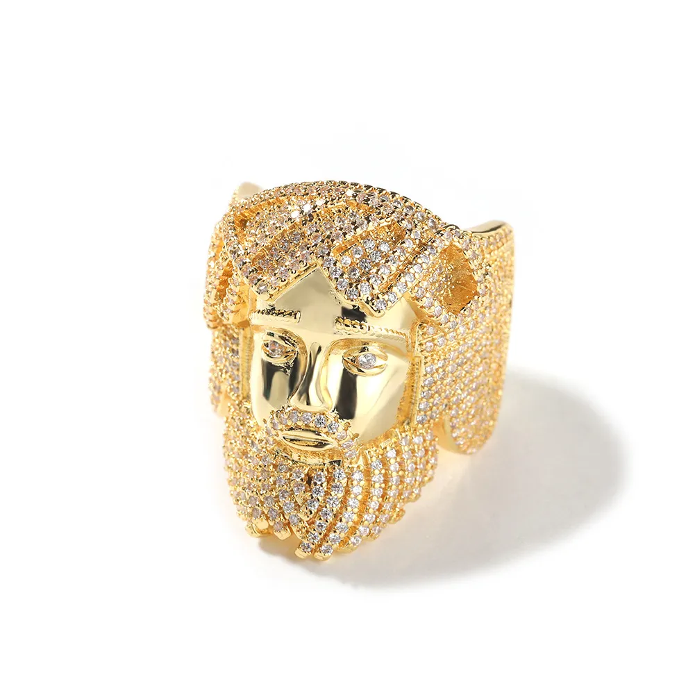 Hip Hop Retro Portrait Ring - Niche Design, Exaggerated Trendy Men's ...