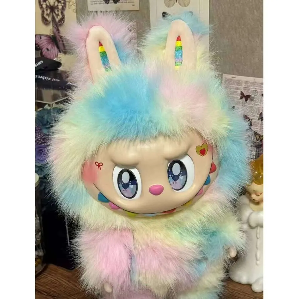 High Quality 38cm Labubu Custom Edition Rainbow Sweetheart Medium-Sized ...