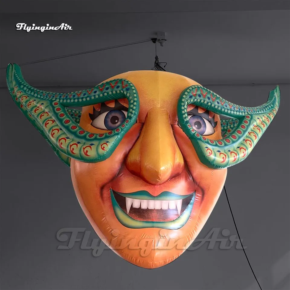 Custom Hanging Giant Inflatable Devil Head - 2m/6mH Air Blow Up Vampire ...