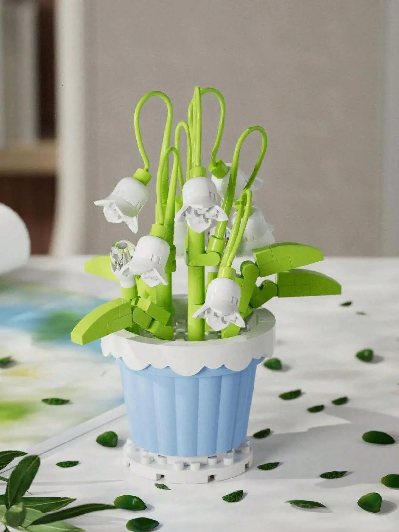 Eternal Flower Building Blocks: Romantic DIY Home Decoration, Freehand ...