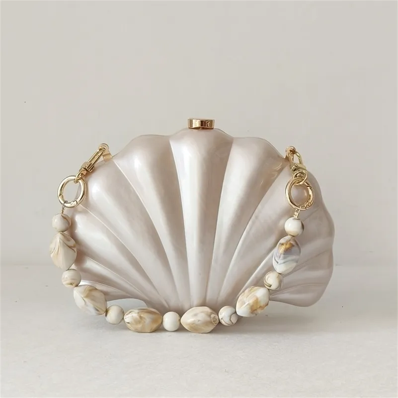 Female Shell Acrylic Box Clutches Lady Gift Evening Bag Party Prom ...