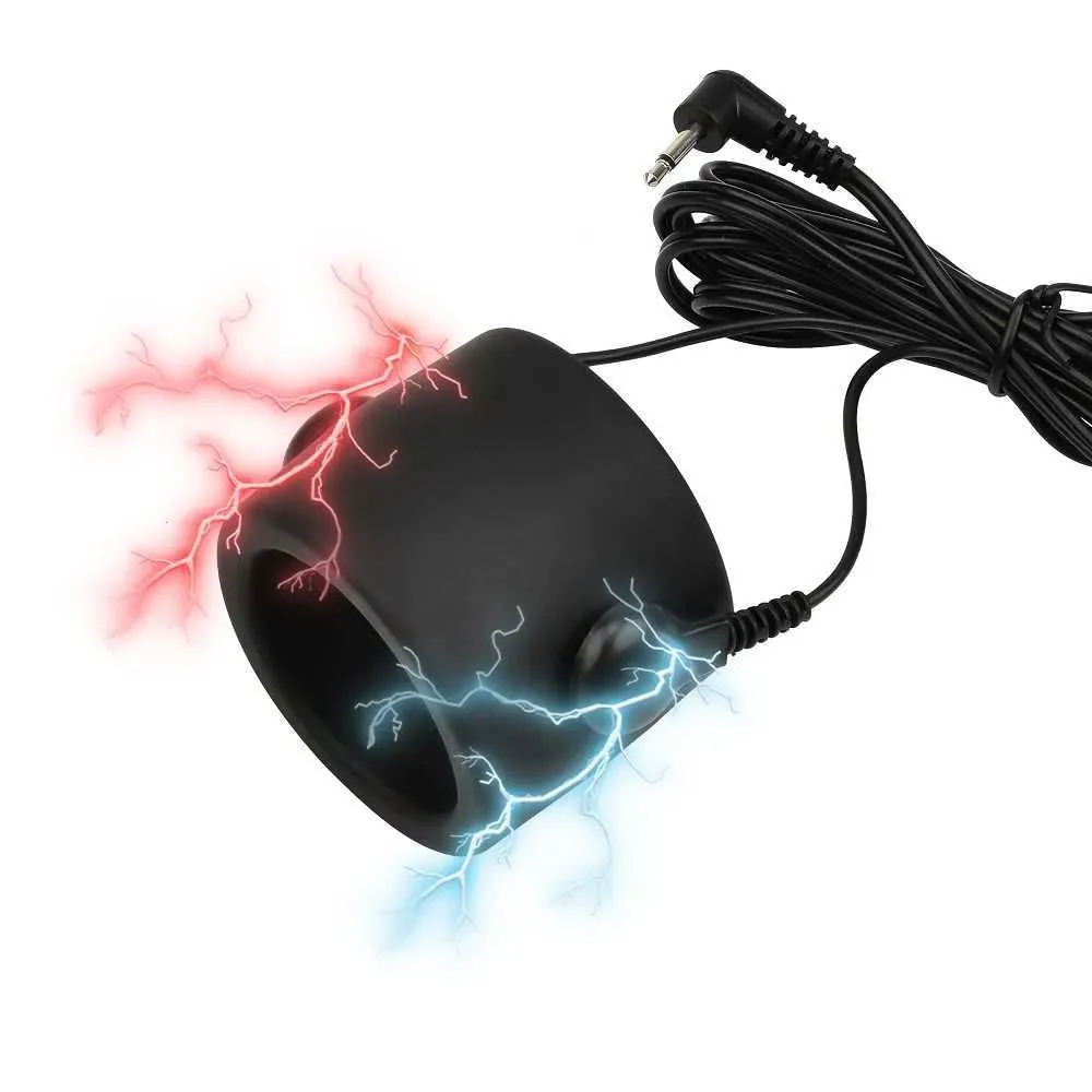 Electric Shock Male Penis Lock Cock Ring Erection Delay Ejaculation ...