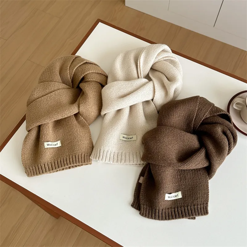 Designer Scarf: Fashionable Versatile High-Quality Solid Color Warm ...