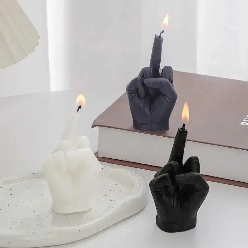 Gesture Shaped Middle Finger Hand Candle Holder Quirky And Quilky Home ...